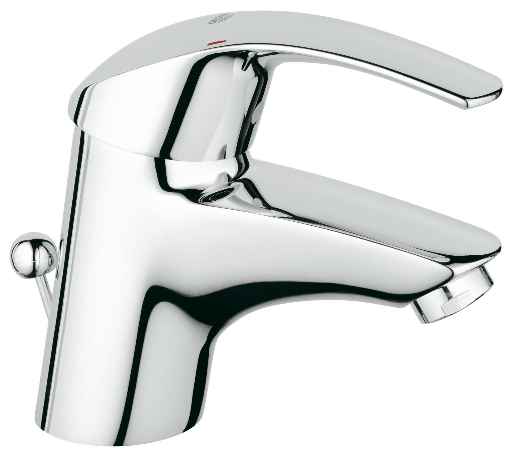 Смеситель для раковины GROHE "Eurosmart" с донным клапаном (33265001 ...