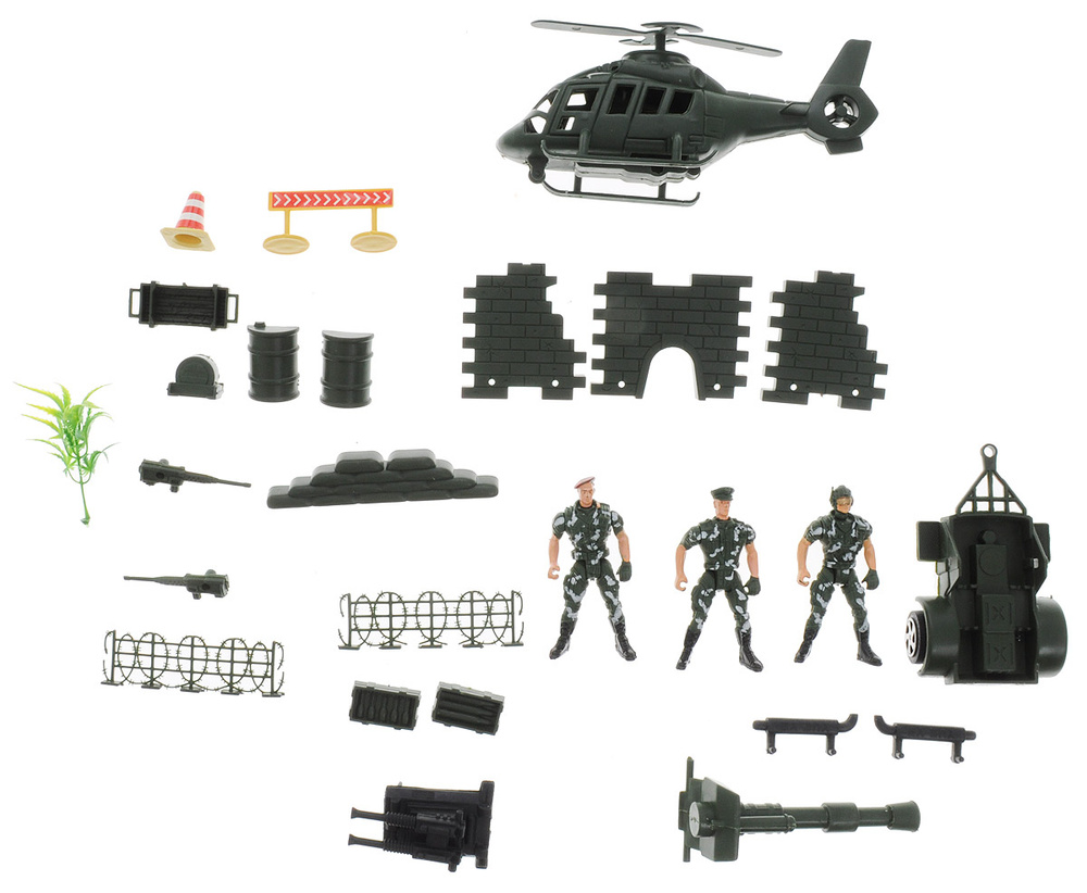 Junfa Toys Игровой набор Солдатики с вертолетом купить на OZON по низкой цене (33336718)