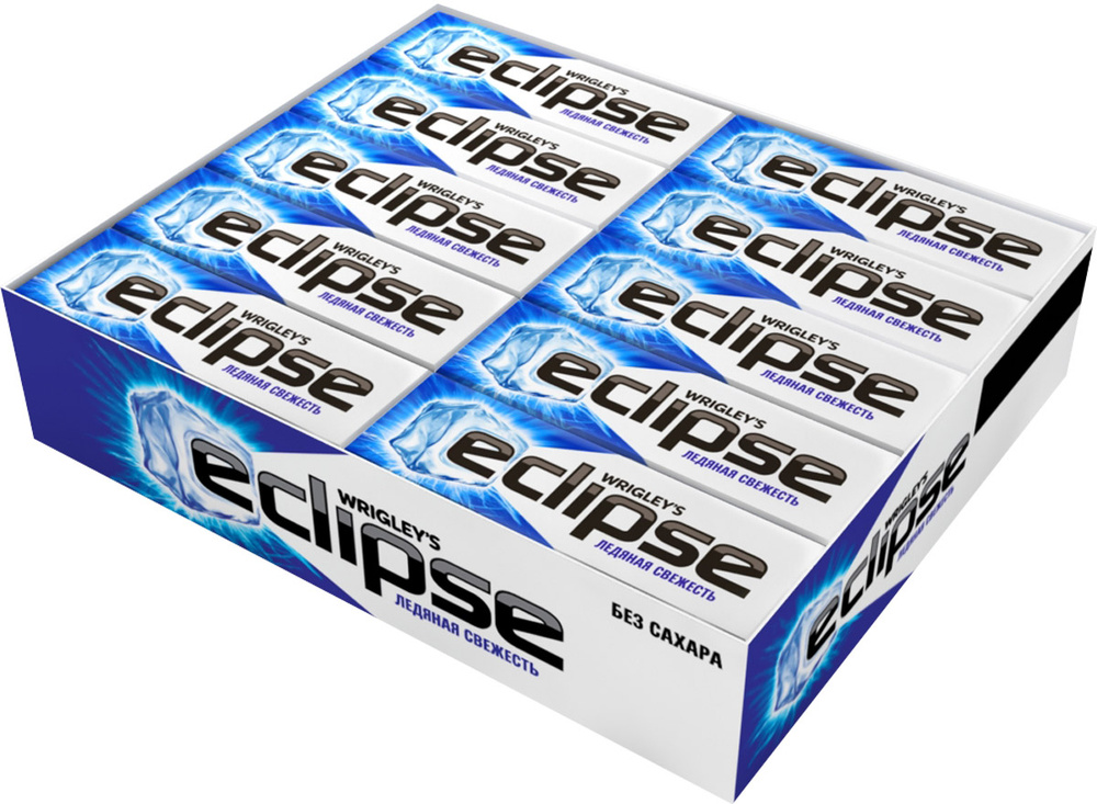Жевательная резинка Eclipse Ледяная свежесть, без сахара, 30 пачек по ...