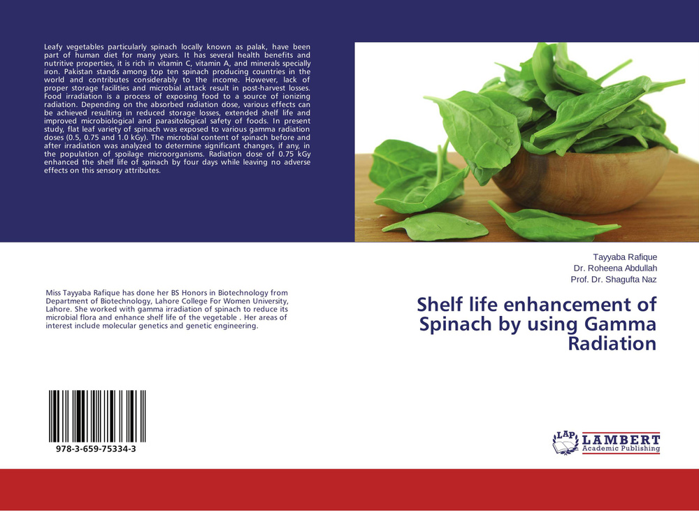 Shelf life enhancement of Spinach by using Gamma Radiation купить на ...