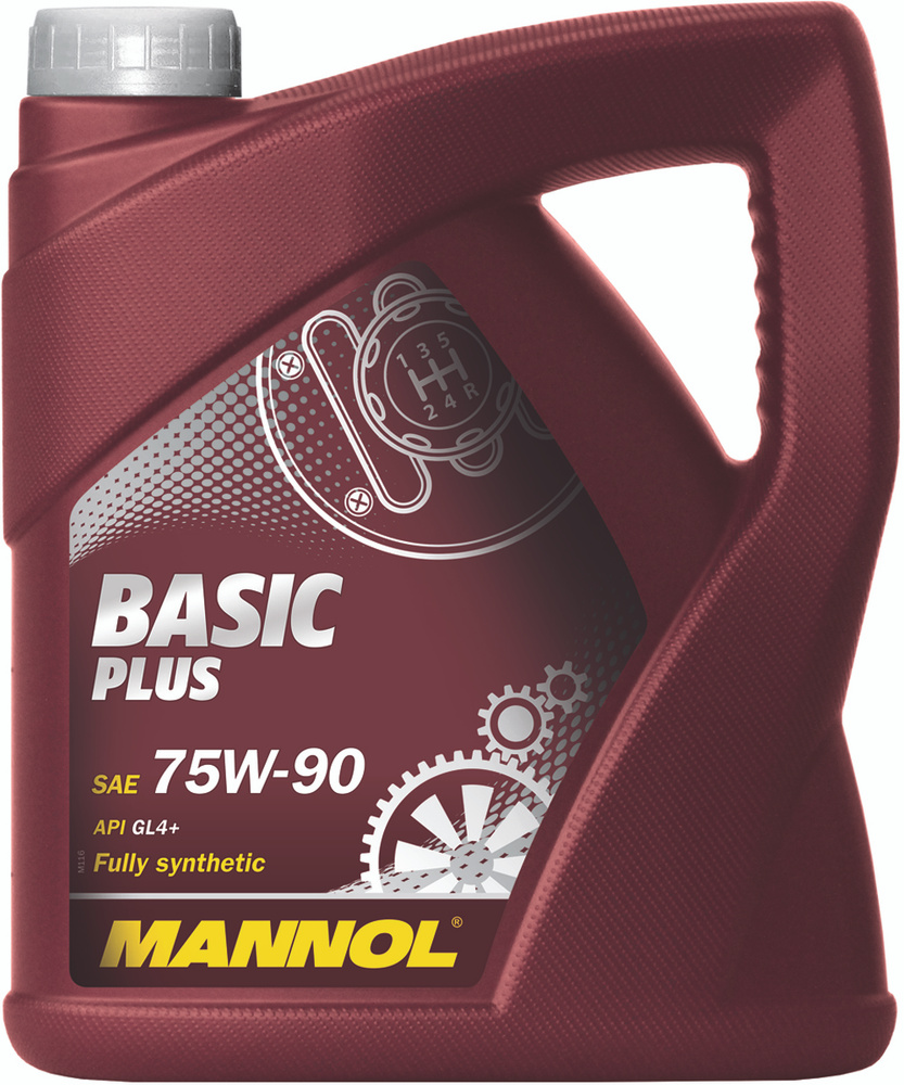 Трансмиссионное масло MANNOL "Basic Plus", 75W-90, синтетическое, 4 л ...