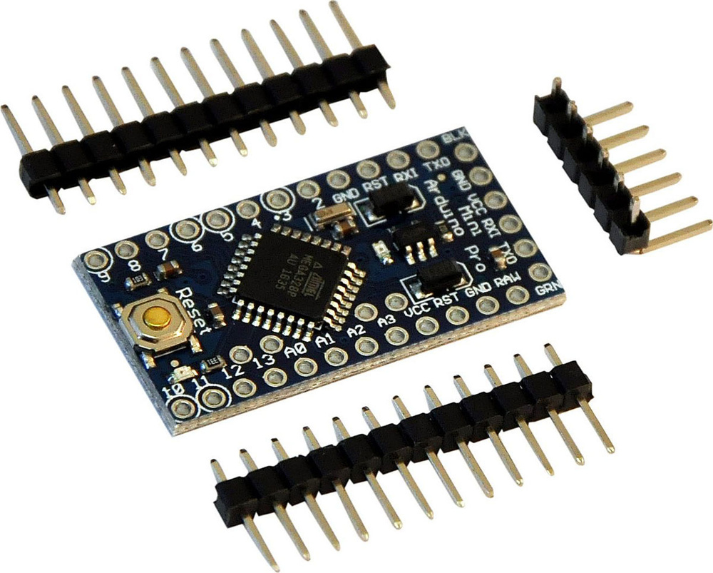 Микрокомпьютер Arduino Pro Mini 328 - 5 V/16 MHz контроллер - купить по ...