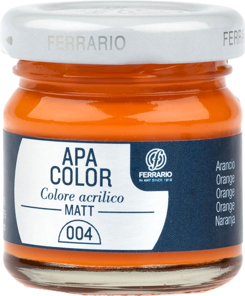 Ferrario Краска акриловая Apa Color цвет оранжевый 40 мл BA0040А0004 ...