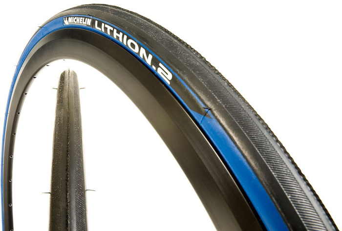 Покрышка Michelin Lithion 2 шоссе 700Cx23 TS, цвет: темно-серый ...