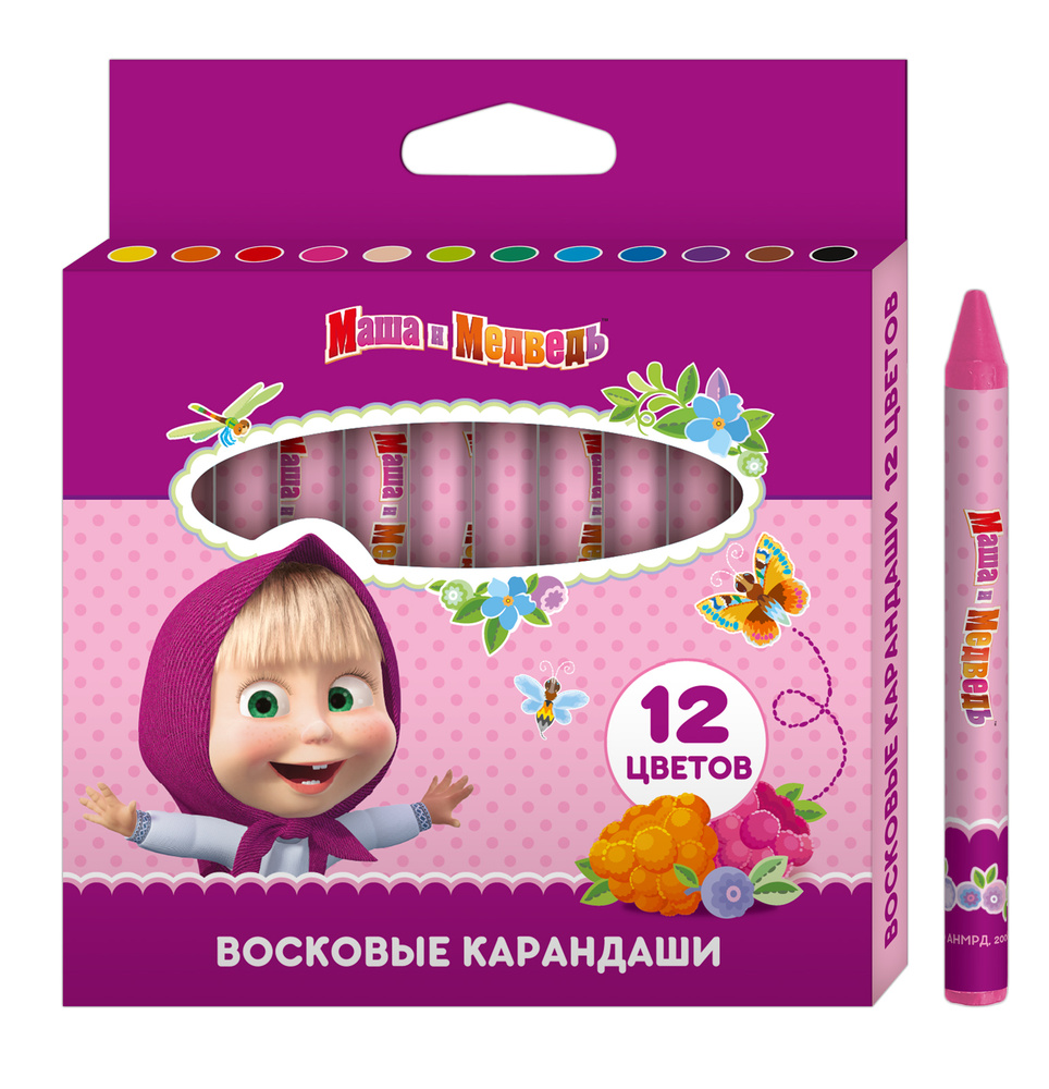 Набор карандашей Маша и Медведь, вид карандаша: Цветной - купить с ...