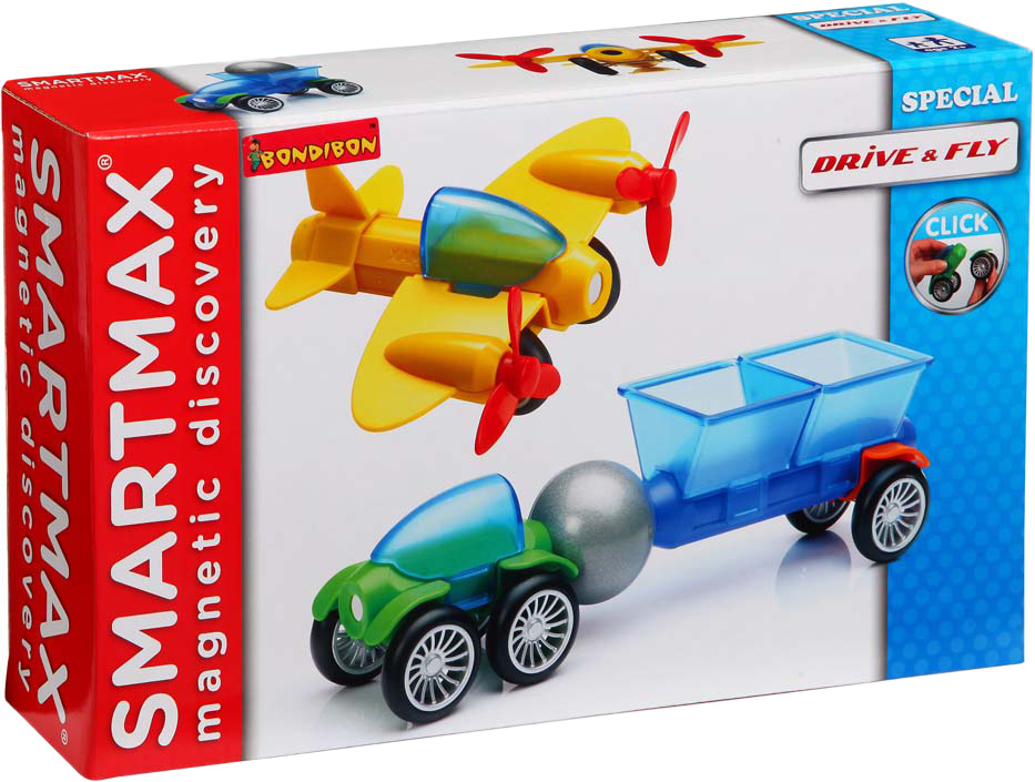 Bondibon Конструктор магнитный Smartmax На земле и воздухе - купить с доставкой по выгодным ...