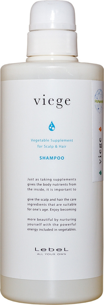 Lebel Viege Shampoo Шампунь восстанавливающий для волос и кожи головы, 600 мл - купить с ...