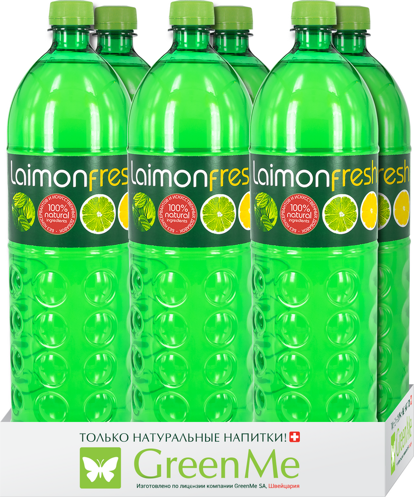 Газированный напиток Laimon Fresh "Лайм-Лимон-Мята", 6 шт х 1,5 л ...
