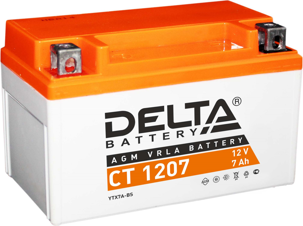 Аккумулятор для мототехники Delta Battery CT 1207 купить по выгодной ...