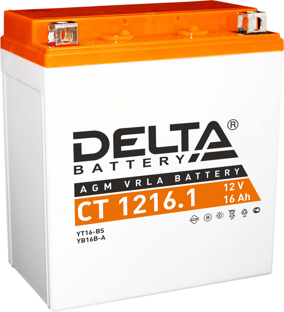 Аккумулятор для мототехники Delta Battery CT 1216.1 купить по выгодной цене в интернет-магазине ...