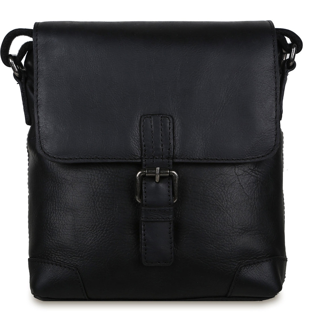 Сумка мужская через плечо кожаная Ashwood Leather Jack Black - купить с ...