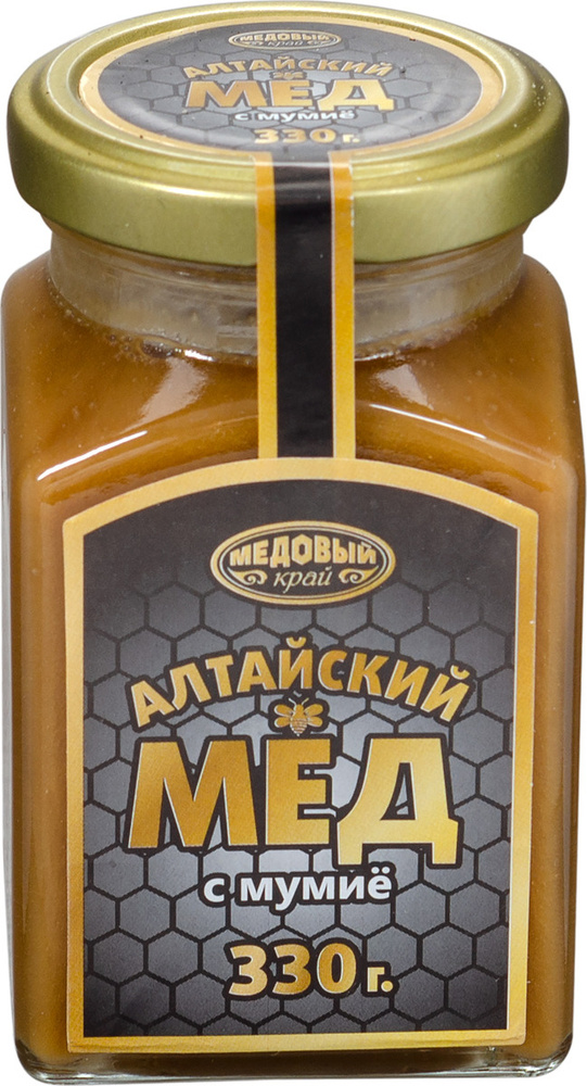Мед алтайский Медовый край, с мумие, 330 г - купить с доставкой по ...