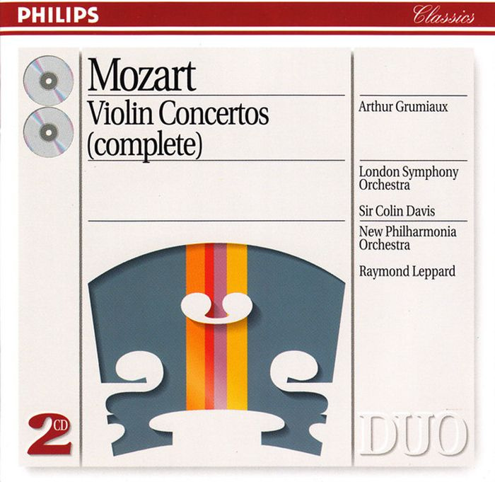 CD Mozart: Violin Concertos Nos. 1 / 5 etc. Arthur Grumiaux, London Symphony Orchestra, New ...