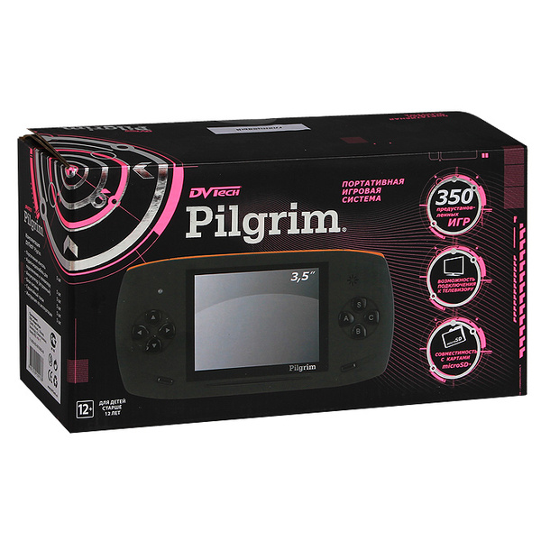 Портативная игровая система DVTech Pilgrim 3.5" LCD 350 игр (цвет: черно-оранжевый) купить на ...