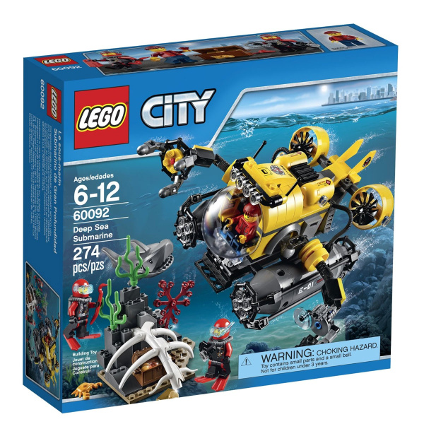 Конструктор LEGO City 60092 Глубоководная подводная лодка купить на ...
