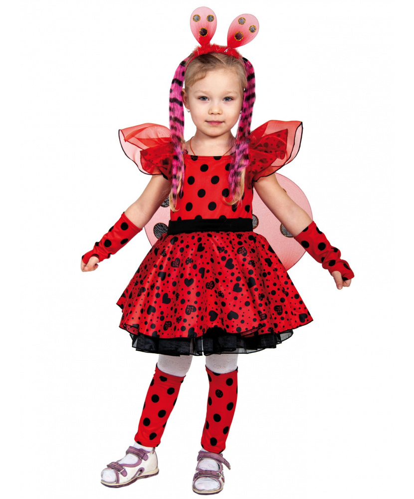 Карнавальная одежда Девочки Карнавалофф красный, размер 116 Полиэстер ...