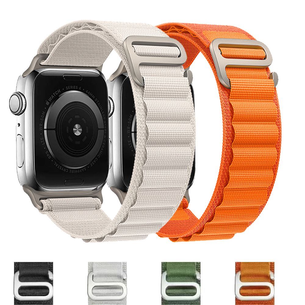 Тканевый спортивный ремешок для смарт-часов Apple Watch Series 1-9, SE ...