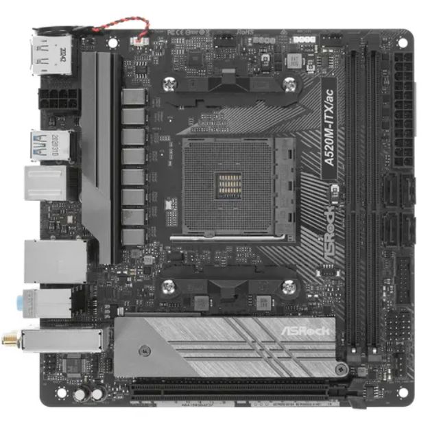 Материнская плата ASRock A520M-ITX/ac (A520M-ITX/ac) - AM4, AMD A520 ...