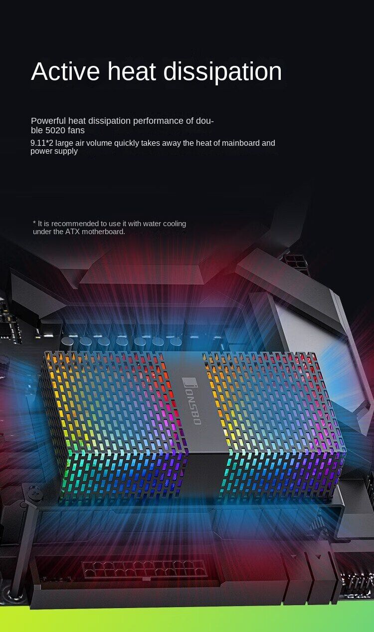 JONSBO NF-1 argb RAM Память Рассеивание тепла Кулер Чёрный - купить ...