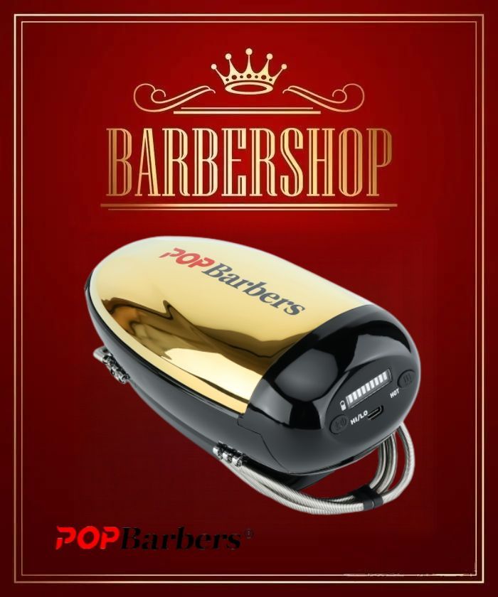 Беспроводной массажер POP Barbers PRO VIBE,Вибрационный массажер для парикмахеров,Корпус из ...