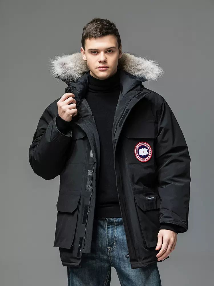 Пуховик CANADA GOOSE, женский, мужской, чёрный, Канада, с утиным пухом ...