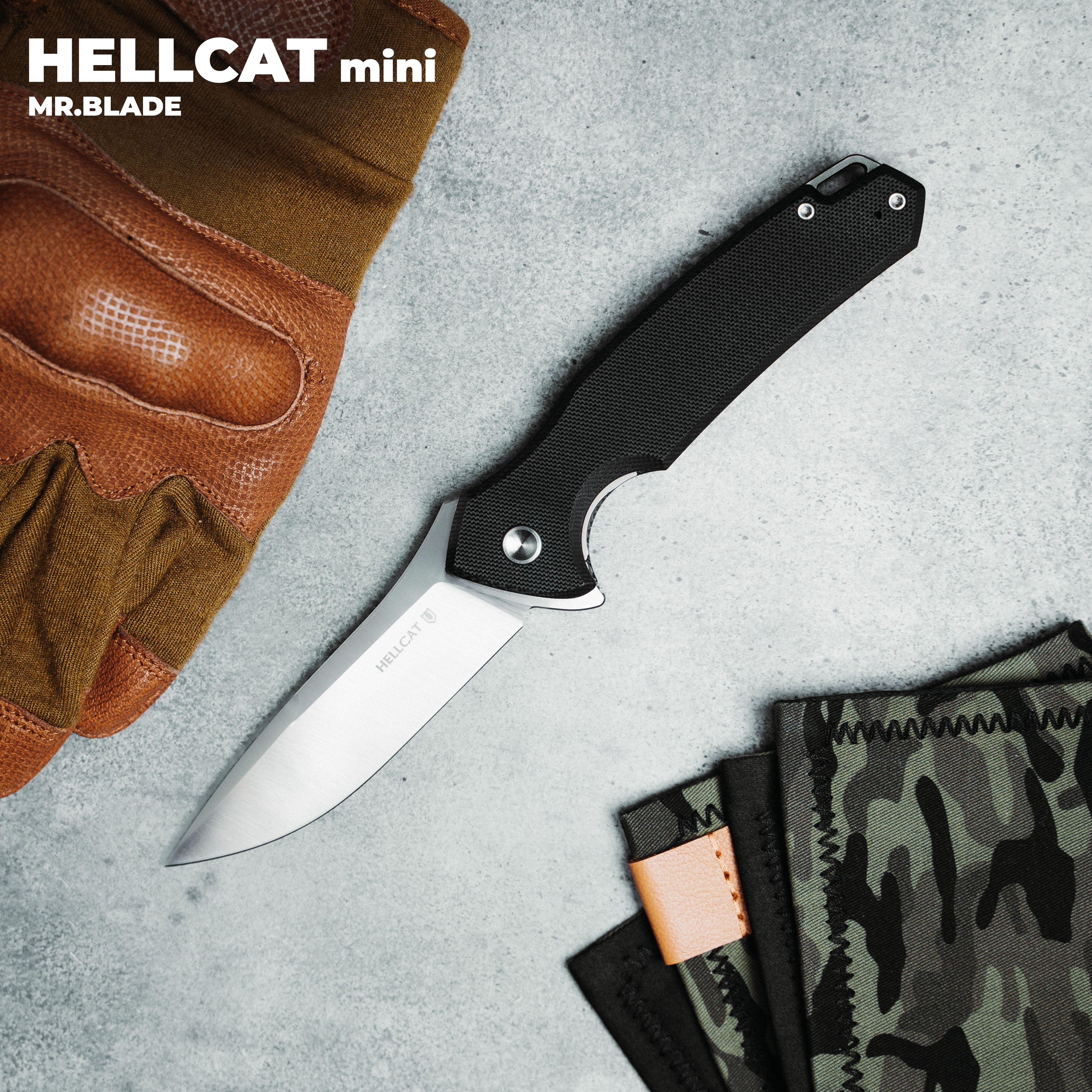 Нож складной Hellcat Mini Satin Black купить на OZON по низкой цене ...
