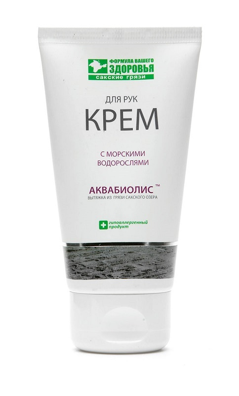 Аквабиолис Сакские Грязи Крем для рук "С морскими водорослями", 75мл ...