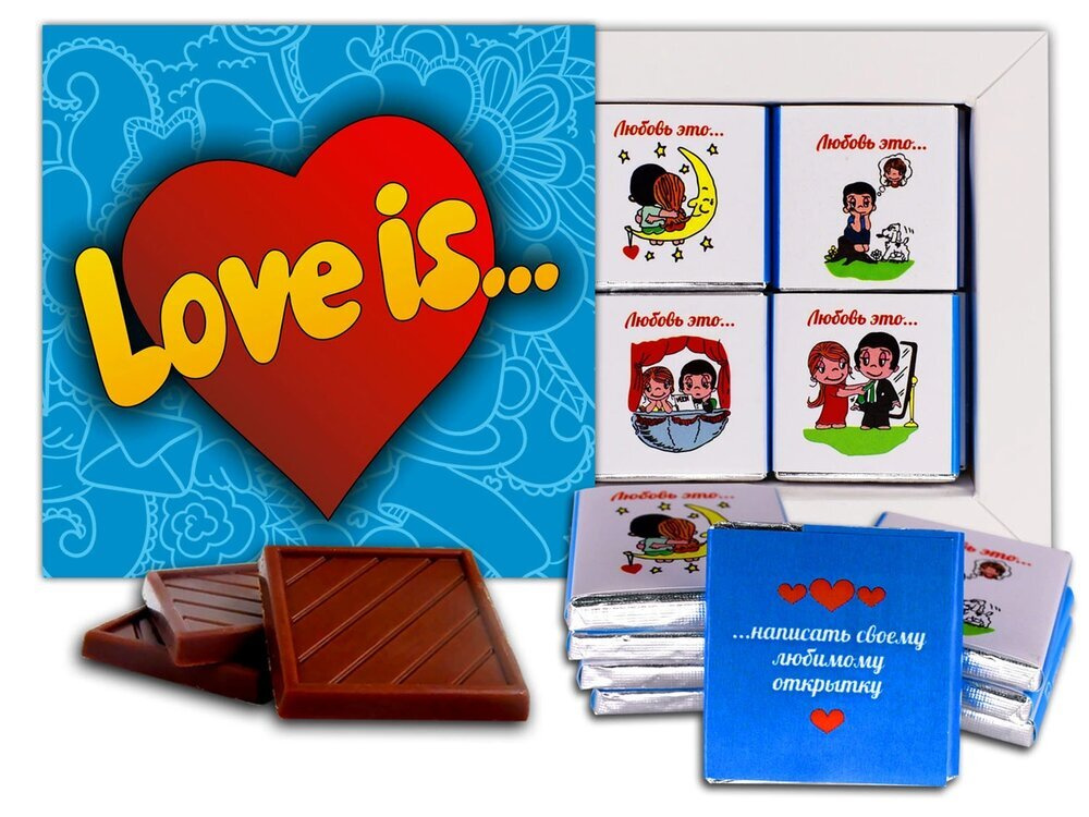 Шоколадный набор Love is (DA Chocolate) - купить с доставкой по ...
