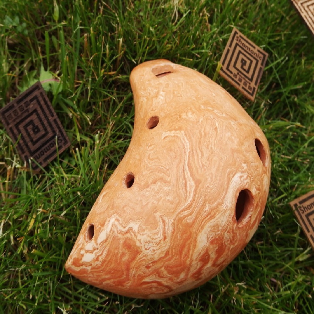 Окарина глиняная флейта "Milk spots" Большая купить на OZON по низкой цене (911192719)