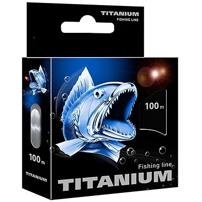 Монофильная леска для рыбалки ФИНН Titanium Fishing Line, 1 шт. по 100 ...