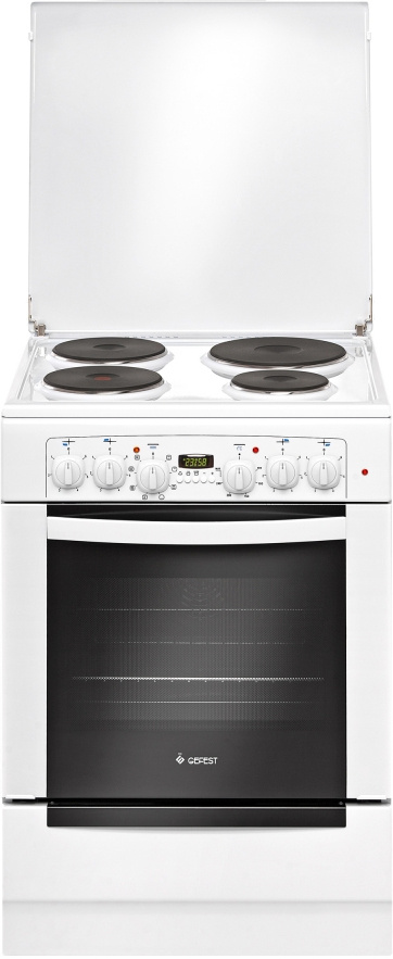 Gefest 6140-03 60 см Электрическая плита, 4 конфорки, белая купить c доставкой на OZON по низкой ...