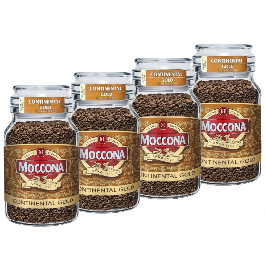 Кофе растворимый Moccona Continental Gold (Континентал Голд), 4x190г ...