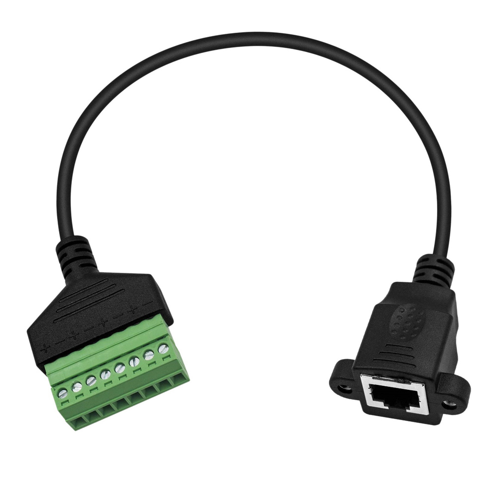 Разъем адаптера с винтовой клеммой RJ45, гнездо 8P8C на 8-контактный ...