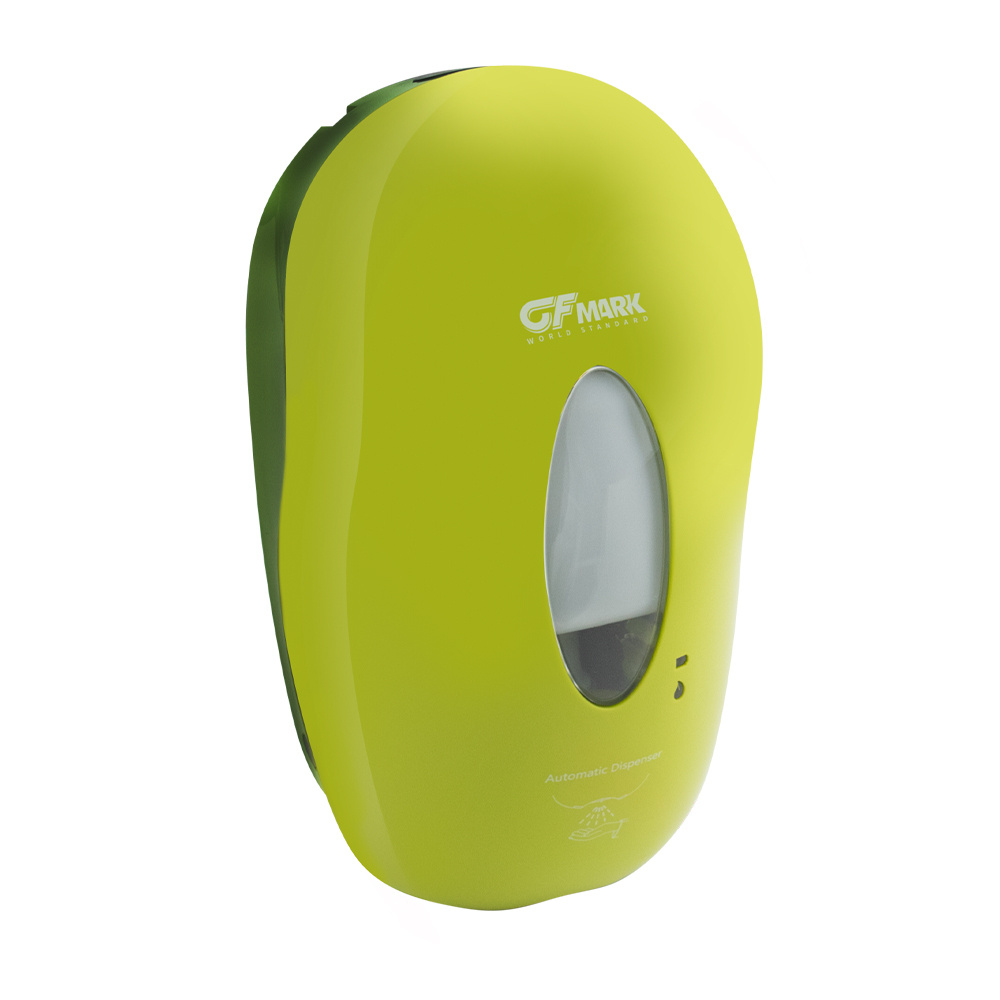 Дозатор СЕНСОРНЫЙ GFmark, ДЕЗИНФЕКЦИЯ, модель КОКОН с окошком, пластик АБС, САЛАТОВЫЙ, с ...