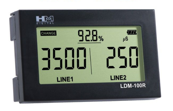 LDM-100R Двухканальный кондуктометр-солемер монитор уровня TDS/EC воды ...