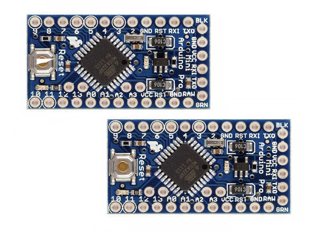Плата Ampertok Arduino Pro Mini Atmega328 3 3В 2 шт ардуино
