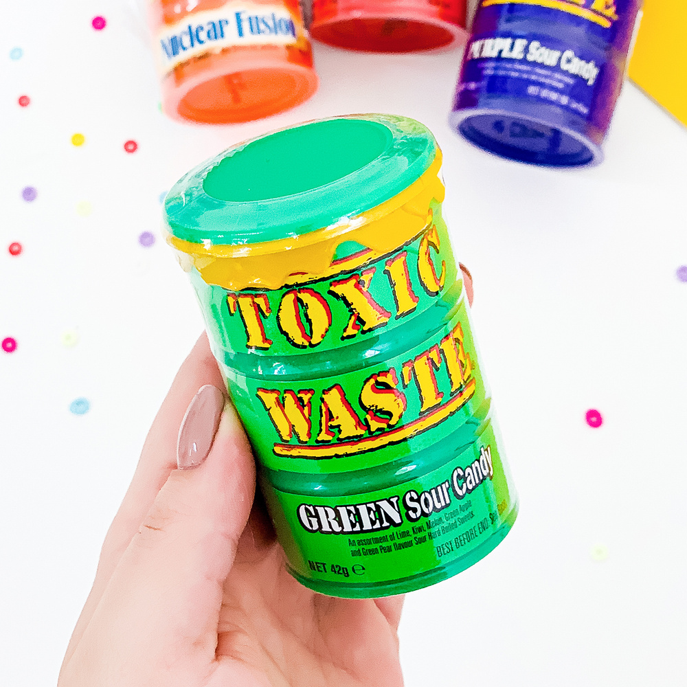 Карамель Toxic Waste Green / супер кислые конфеты - купить с доставкой ...