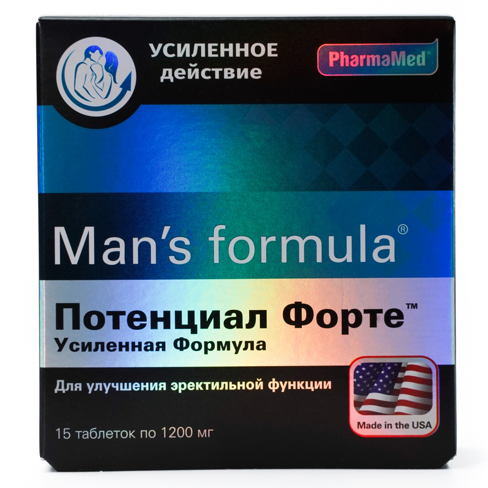 Менс Формула Потенциал Форте №15 / Витамины для улучшения потенции ...
