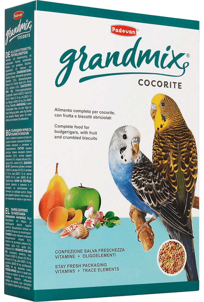 Корм Padovan Grandmix Cocorite для волнистых попугаев, 1 кг купить на ...