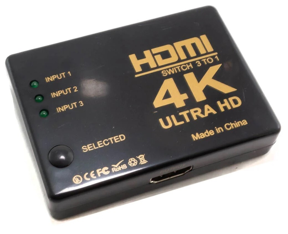 HotComputers HDMI-удлинитель Переходник HDMI 4K Ultra HD Switch (3 в 1) Model: UH-301 - купить с ...