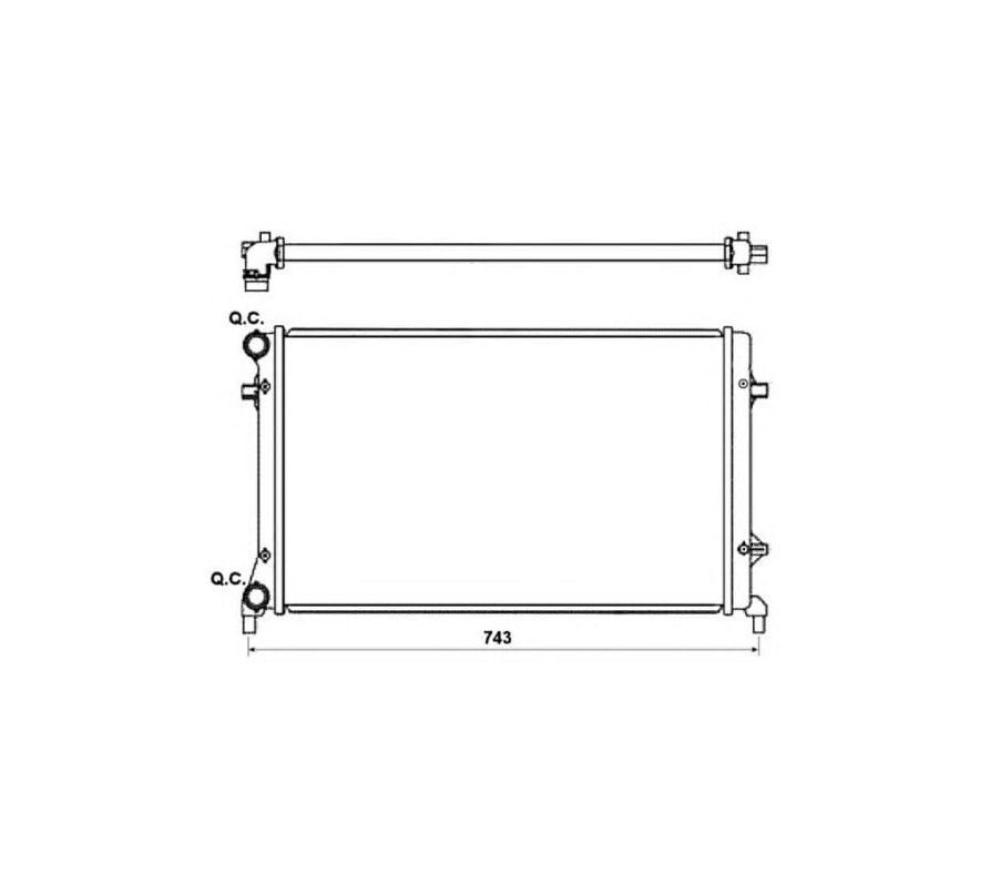Радиатор охлаждения - NRF арт. 53404 - купить по выгодной цене в ...