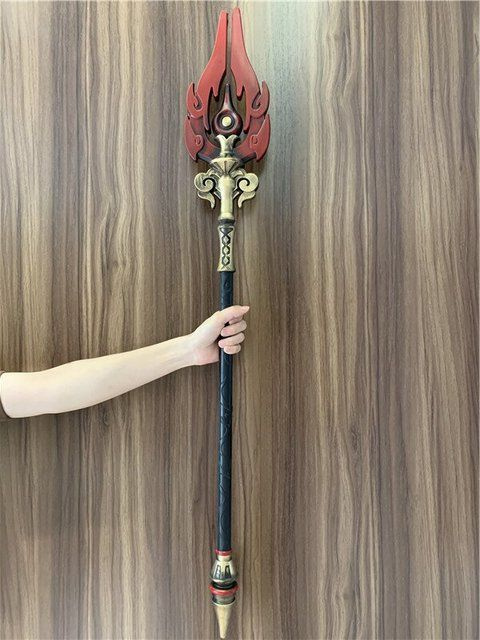Макет копья Ху Тао Посох Хомы из Genshin Impact Реквизит для косплея