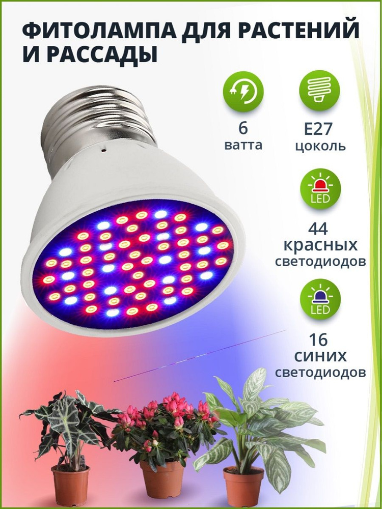Фитолампа для растений R-Led. "Два спектра - 6 ватт" - купить с ...