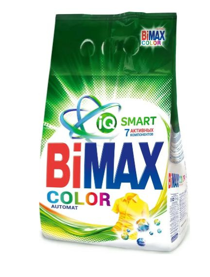 BiMAX Стиральный порошок Color, автомат, 3 кг/ - купить с доставкой по ...