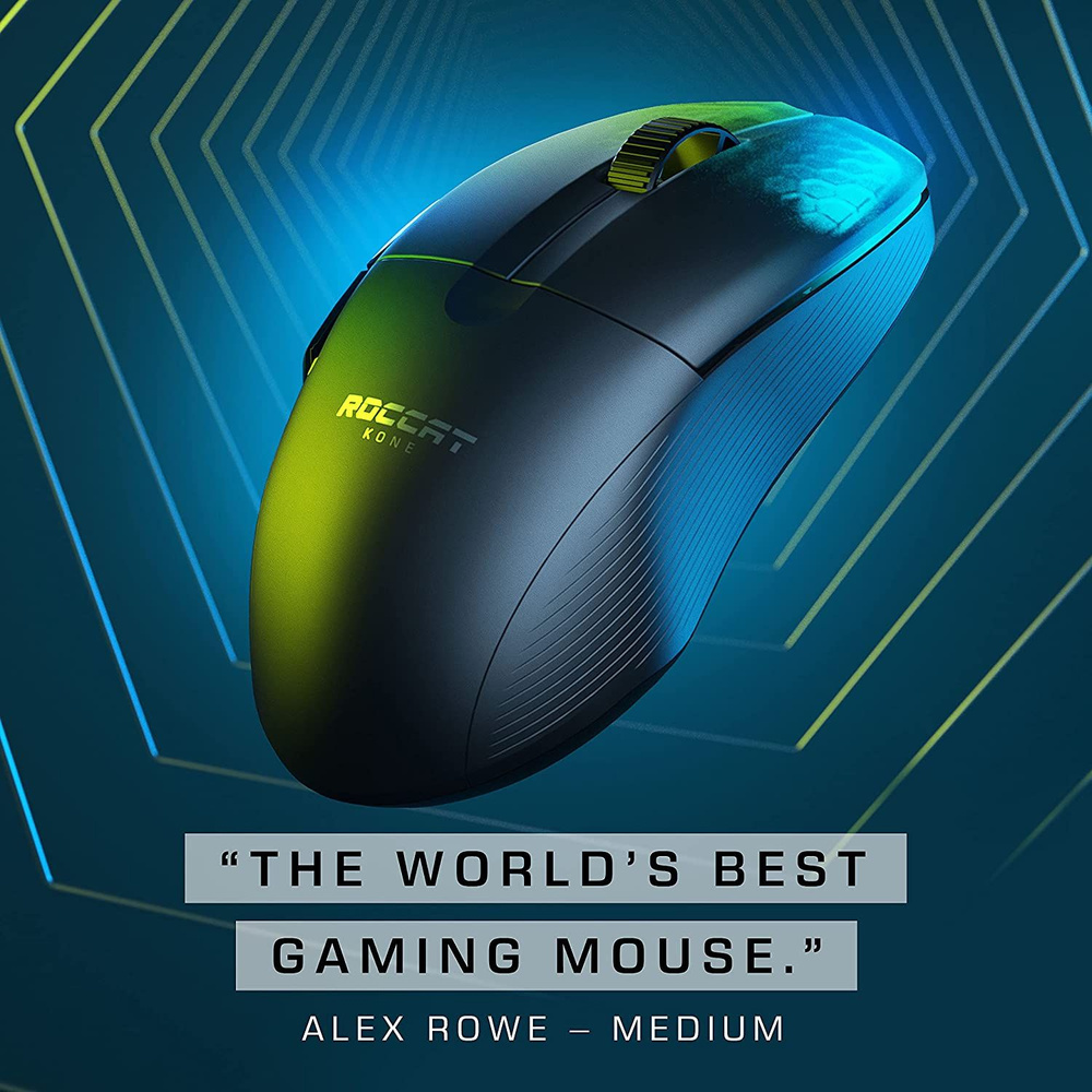 Мышь беспроводная ROCCAT KONE PRO AIR, черный - купить по выгодной цене ...