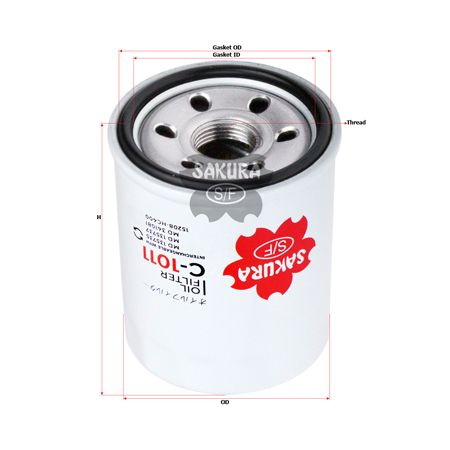 Фильтр масляный Sakura C1011 Фильтр масл.HONDA/KIA/MAZDA/MITSUBISHI/OPEL =OP575 - купить по ...