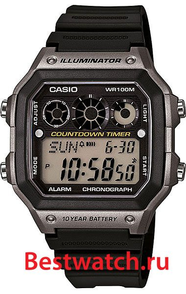 Мужские наручные часы Casio Digital Ae 1300wh 8a купить с доставкой по выгодным ценам в