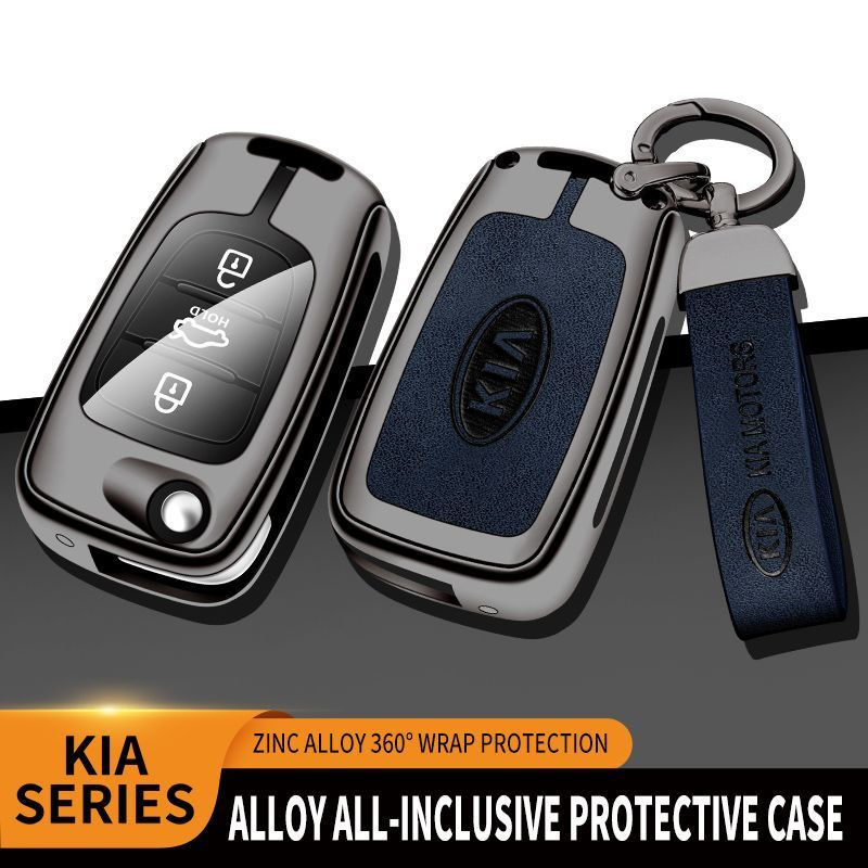 Чехол-книжка для автомобильного ключа из цинкового сплава, чехол для Kia Киа Rio K7 K5 Sportage ...