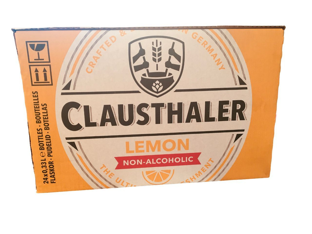 Пивной напиток безалкогольный светлый Clausthaler Lemon 0.33 л 24 шт ...