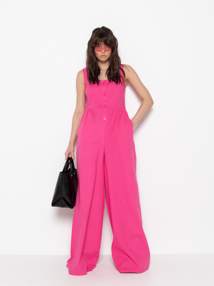 Просторный комбинезон Ashley Rose KB-0982-01-41, Женский, На любой ...